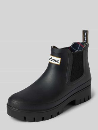 Barbour Boots mit Label-Patch Modell Halton Chelsea Welly