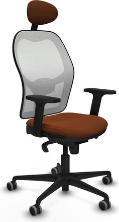 Piqueras y Crespo Home Office Chorquera mit 2D-Armlehnen, h&ouml;henverstellbarer Lendenwirbelst&uuml;tze und festem Kopfteil, ausgestattet mit Sincro 5 Positionen und injizierte