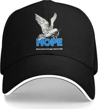 Generic Chaleur dHiver, lavé Casquette de Baseball pour Hommes en Mousseline de Soie Sports Snapback Caps Papa Chapeau Peace Dove Chapeaux de Golf