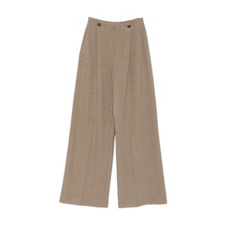 Max Mara Wide Hosen - - Trousers - Damen - Beige - XS