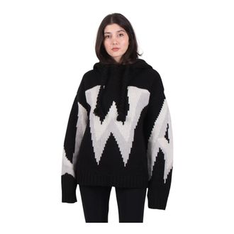 J.W.Anderson Bequemes und stilvolles Kapuzensweatshirt - - Sweatshirts & Hoodies - Damen - Schwarzk - 2XS