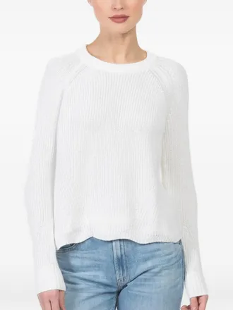 Autumn Cashmere Pullover mit rundem Ausschnitt - Wei&szlig;