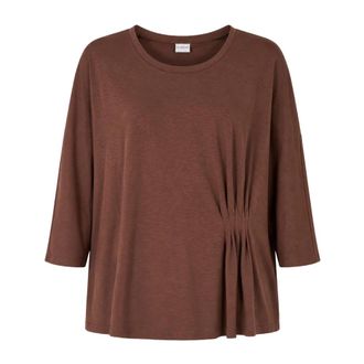 In Front Bluse - - Blouses & Shirts - Damen - Braun - XL