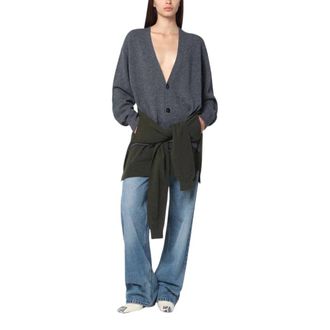Stella McCartney Maglia Cardigan Corto - - Knitwear - Damen - Mehrfarbig - S