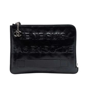 Chanel Pochette Vintage Pre-owned - Femme - Pre-owned - Noir - Taille: ONE Size