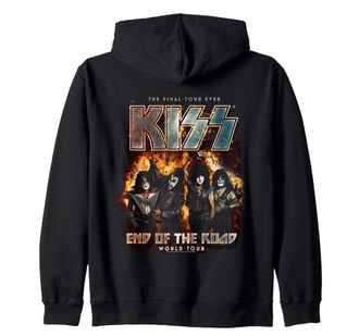Kiss Offizielles KISS End Of The Road World Tour Hard Rock Band Kapuzenjacke