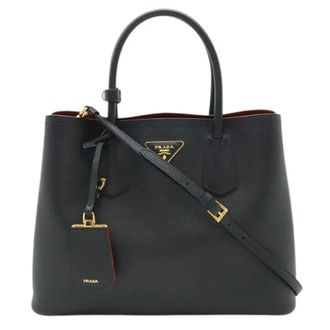 Prada Pre-owned Saffiano 2way Tote Bag - - Pre-owned - Damen - Schwarzk - ONE SIZE