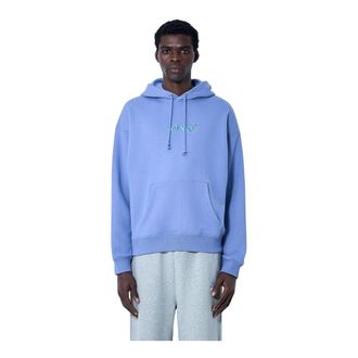 Awake NY Logo-Motiv Kapuzenpullover - - Sweatshirts & Hoodies - Herren - Blau - XL