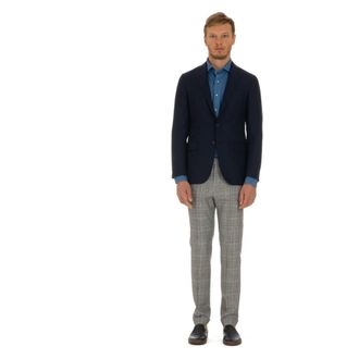 Caruso Homme, Costumes, Bleu, Taille: M LQ Parma Jacket