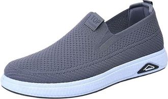 Generico Chaussures orthop&eacute;diques pour homme Chaussures de marche sans lacets en maille Chaussures de sport confortables et l&eacute;g&egrave;res Sandales Pales respirantes 