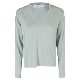 Gran Sasso Damen, Strickwaren, Gr&uuml;n, SGr&ouml;&szlig;e