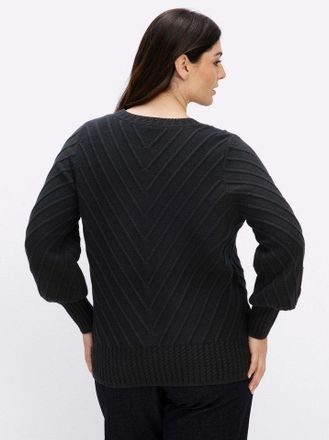 Sheego Strickpullover Langarm-Pullover Langarm