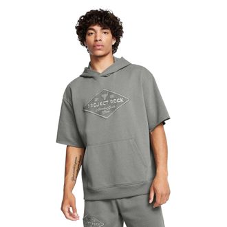 Under Armour Project Rock Kapuze mit Kordelzug f&uuml;r Herren, leger (Gr&uuml;n)