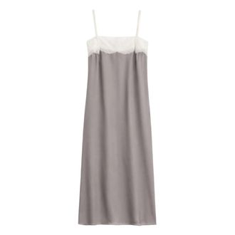 Carven Seiden-Slipkleid - - Nightwear & Lounge - Damen - Grau - S