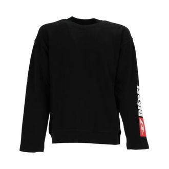 Diesel Herren, Sweatshirts & Hoodies, Schwarzk, SGr&ouml;&szlig;e
