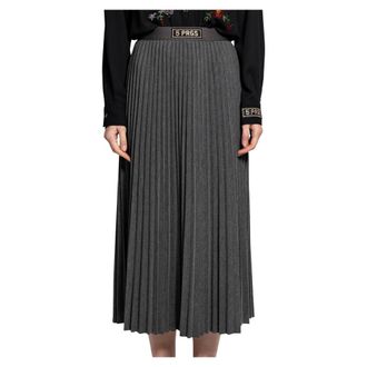 5 Progress 17110 Midirock - - Skirts - Damen - Grau - M