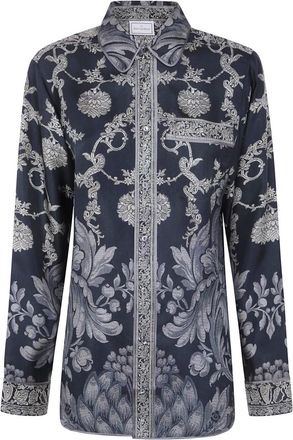 Pierre-Louis Mascia Femme, Blouses et Chemises, Noir, Taille: 42 FR Aloes Chemise Manches Longues