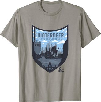 Dungeons & Dragons Waterdeep City Of Splendors Shield Logo T-Shirt