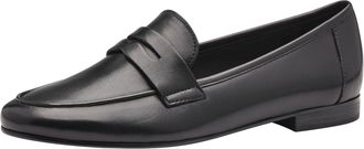 Marco Tozzi Damen Slipper aus Leder mit Blockabsatz, Schwarz (Black), 36 EU
