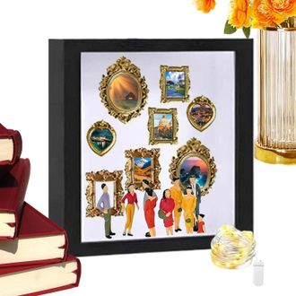 Generico Bilderrahmen, Schattenmuseum, Schattenmuseum, mit Rahmen, f&uuml;r Einweihungsfeier, Hochzeit, Abschlussfeier, Ruhestand, Reisen, Geburtstag, Urlaub