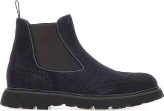Doucal's Point Chelsea-Boots aus Wildleder - Blau