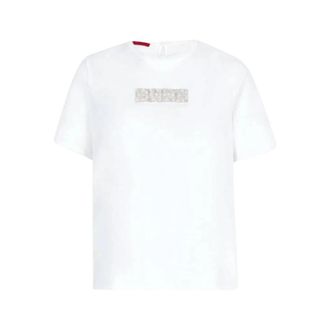 Carolina Herrera Cropped T-Shirt - - Tops - Damen - Wei&szlig; - M