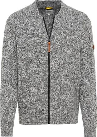 Camel Active Herren Strickjacke Weicher Baumwollmix - - Knitwear - Herren - Grau - 3XL