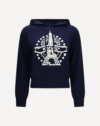 Kenzo Kenzo Eiffel Tower Design wool Hoodie Female XS