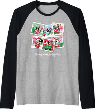 Disney Mickey & Friends Making Memories Together Christmas Raglan