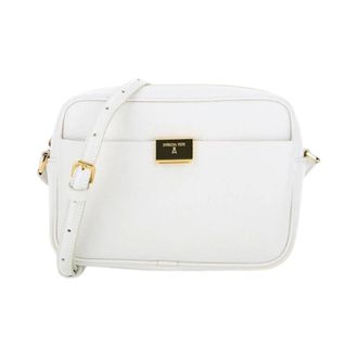 Patrizia Pepe Sac bandouli&egrave;re en cuir toute la journ&eacute;e - Femme - Sacs - Blanc - Taille: ONE Size