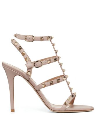 Valentino Garavani sandales Rockstud 100 mm - Rose