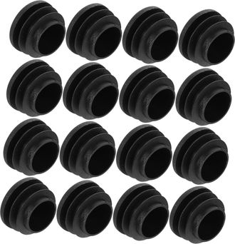 DOITOOL 50 Stück Teiliges Stuhlbein endkappen Robustem Material Runde Möbelrohrstopfen mit Bodenstärke Kratzfeste Fußkappen für Stuhl Tischbeine Praktischer B