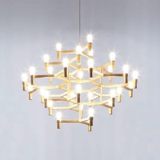 NEMO Lustre Crown - Or - Aluminium plaqué or véritable - Designer Jehs & Laub