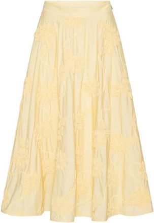 Rotate Rotate Birger Christensen, Femme, Jupes, Beige, Taille: 42 FR Midi Skirt