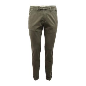 BRIGLIA 1949 Schmale Gr&uuml;ne Hose Hergestellt in Italien - - Trousers - Herren - Gr&uuml;n - S