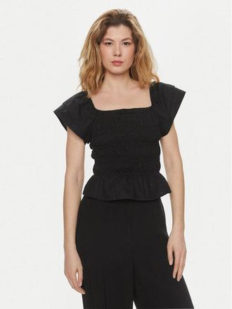 Brave Soul Bluse LWT-624CERYS Schwarz Straight Fit