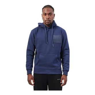John Richmond Homme, Sweatshirts et sweats &agrave; capuche, Bleu, Taille: L Sweat &agrave; capuche bleu avec logo