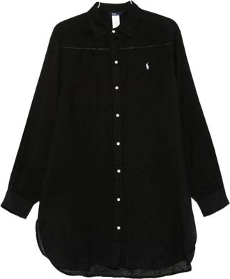 Polo Ralph Lauren Femme, Blouses et Chemises, Noir, Taille: 40 FR Chemise Boyfriend