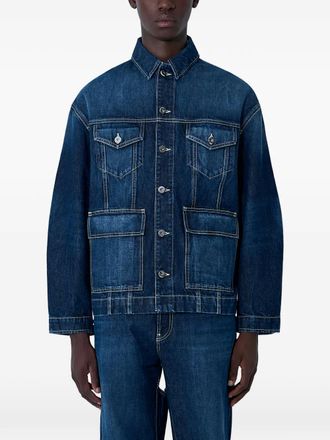 Jean Paul Gaultier front-pocket denim jacket - Blau