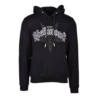John Richmond Baumwollpullover - - Sweatshirts & Hoodies - Herren - Schwarzk - S