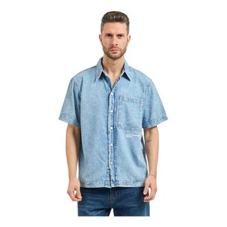 Karl Lagerfeld Homme, Chemises, Bleu, Taille: S Chemise en jean &agrave; manches courtes