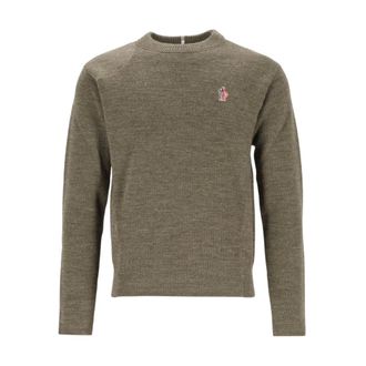Moncler Pull col rond en laine - Homme - Pulls - Gris - Taille: M