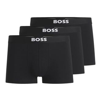 HUGO BOSS Homme, Sous-vêtements, Noir, Taille: S Ensemble de boxers troncs en coton stretch noir