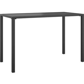 vidaXL Garten-Esstisch Anthrazit 110x54x70 cm Stahl vidaXL