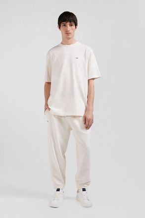 Eden Park T-shirt Manches Courtes Unisexe En Coton Surteint Uni &Eacute;cru Coupe Oversized