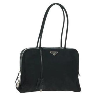 Prada Pre-owned Nylon Schultertasche - - Pre-owned - Damen - Schwarzk - ONE SIZE