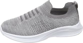 Generic Chaussures Plates pour Femmes Baskets en Maille Femme Casual Lacets Sneakers Souples Et Respirantes Minimalistes Course Plein Air Diab&eacute;tique La Marche