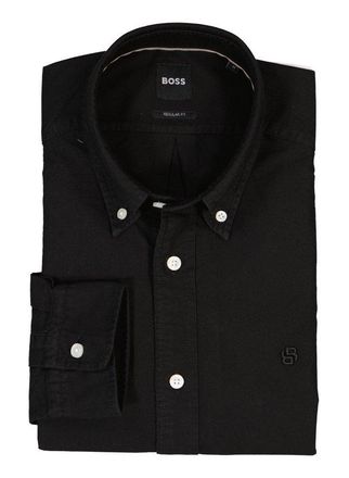 HUGO BOSS Herren Hemden schwarz Oxford
