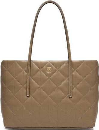 Calvin Klein Handtasche Quilted Small Tote LV04F3325G Beige