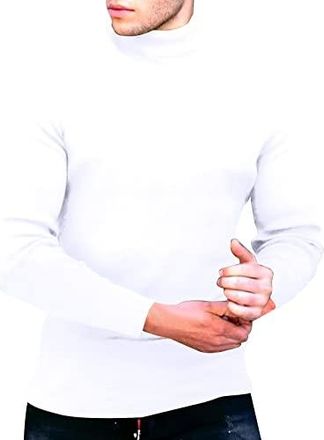 Generic T-shirt dentraînement léger à manches longues pour homme - Séchage rapide - Respirant - Évacuation de lhumidité, blanc, XXL